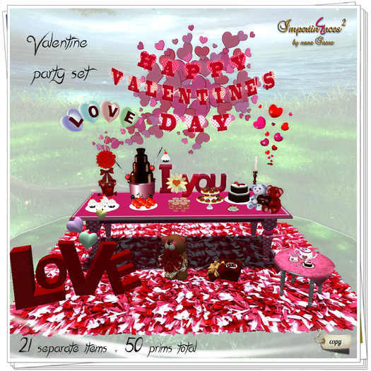 Second Life Marketplace - Valentine party set
