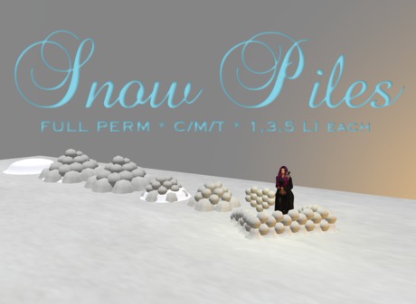 Second Life Marketplace - Studio Craft * Snow Piles (FULL PERM)