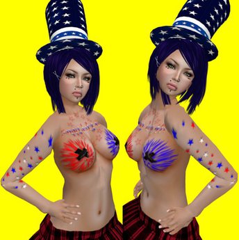 Second Life Marketplace - ::BL:: Happy 4th July Tattoo
