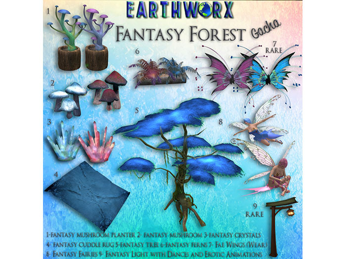 Second Life Marketplace - EARTHWORX- 3. Fantasy Crystals [BOX]