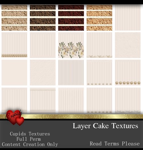 Second Life Marketplace - 21 Layer Cake Textures