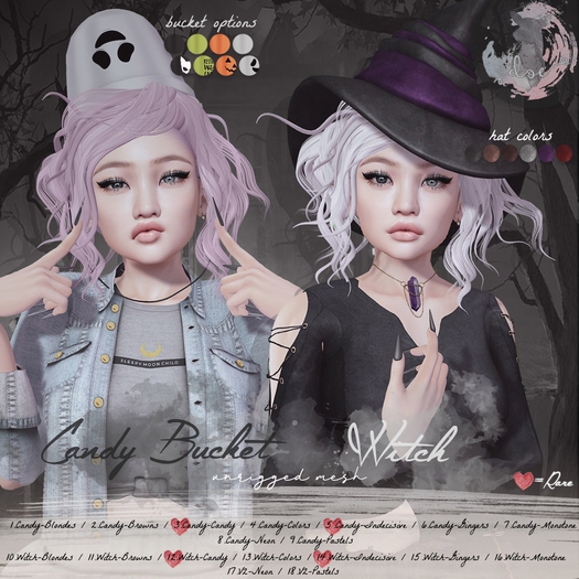 Second Life Marketplace - 9.Doe: Candy Bucket - Pastels