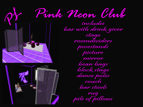 Second Life Marketplace - PL PINK NEON CLUB