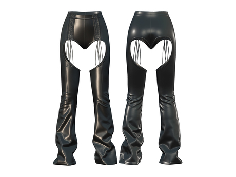 Second Life Marketplace - Full Perm Ladies Lace Up Cut Out Leather ...