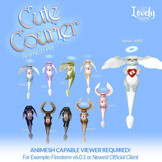 Second Life Marketplace - ((LovelyAlien)) Cute Courier - Caramel
