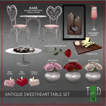 Second Life Marketplace - ~The Green Door~ Sweetheart Candles