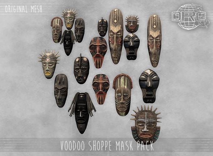 Second Life Marketplace - -DRD- Voodoo Shoppe - Mask Pack