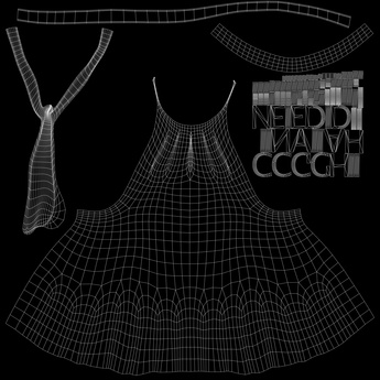 Second Life Marketplace - Full Perm Backless Jewell Neck Collar Short ...