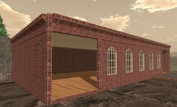 Second Life Marketplace - Jetfusion Brick Workshop (2 door version ...