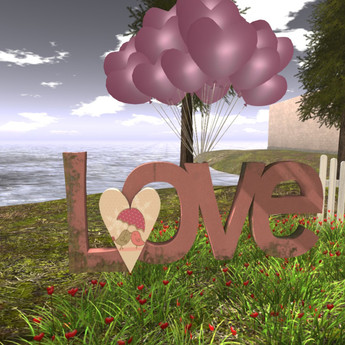 Second Life Marketplace - Floating Love Decoration [Pink ] By Snuggles ...