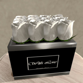 Second Life Marketplace - Box of Dozen White Roses - with poem