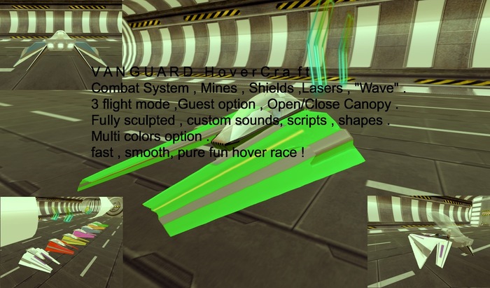 Second Life Marketplace - Vanguard Anti Gravity Hover Race Rezzer