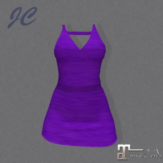 Second Life Marketplace - ** JC ** Andrea Violet Dress - Maitreya