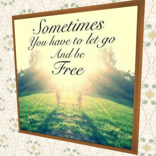 Second Life Marketplace - HOME DECOR Wall Art "Let Go and be FREE" copy ...