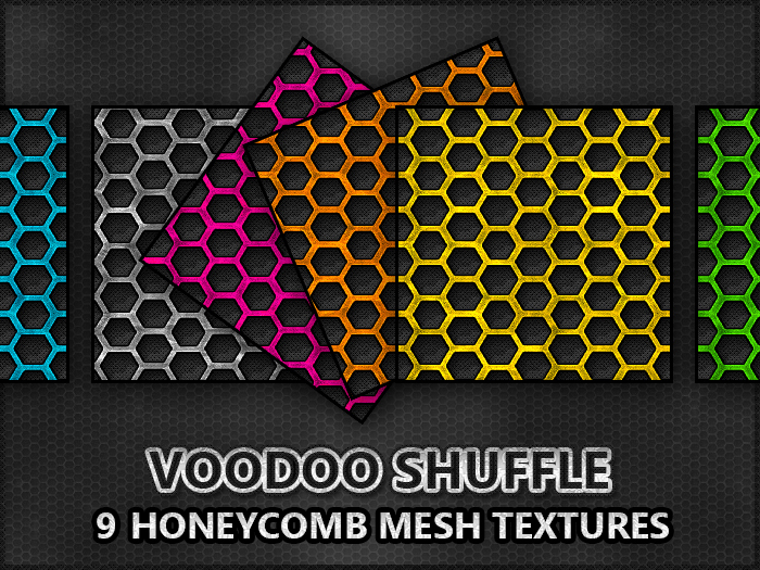 Second Life Marketplace - [VS] 9 Honeycomb Mesh Textures