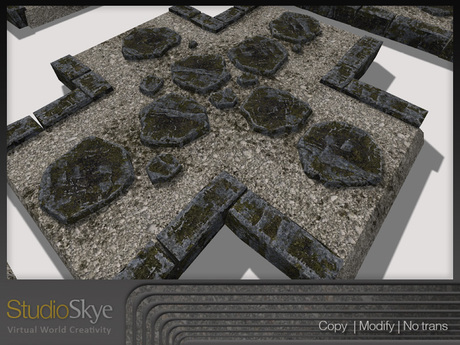 Second Life Marketplace - Skye Stepping Stone Path Building Set