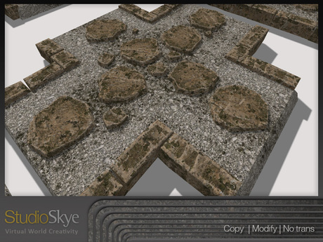 Second Life Marketplace - Skye Stepping Stone Path Building Set