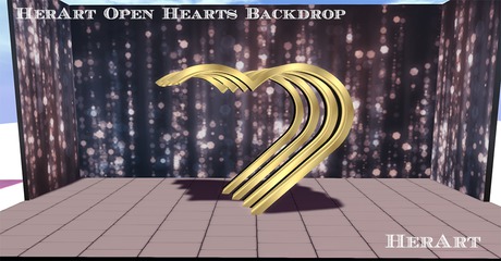 Second Life Marketplace - HerArt Open Hearts Backdrop - with resizer