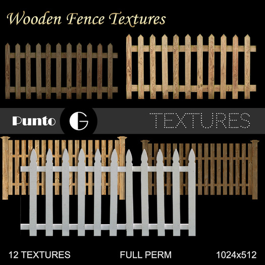 Second Life Marketplace - Wooden Fence Textures