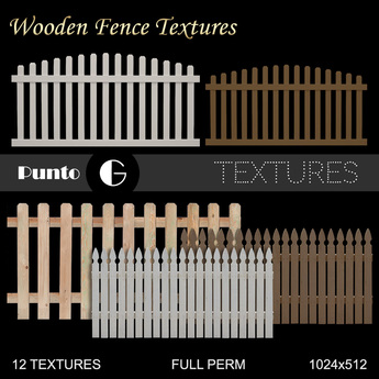 Second Life Marketplace - Wooden Fence Textures