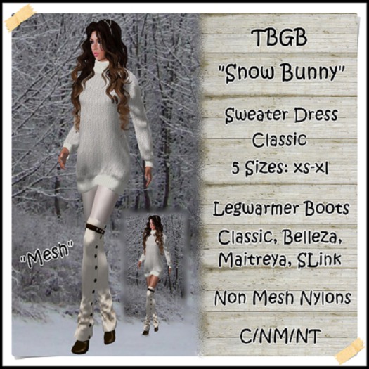 Second Life Marketplace - "Snow Bunny" Outfit by Sej