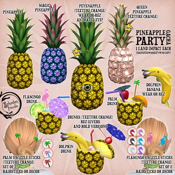 Second Life Marketplace - Schadenfreude Pineapple Party Uberpack
