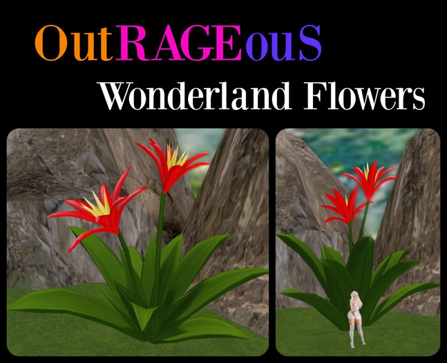 Second Life Marketplace - OutRAGEouS - Wonderland - Flowers