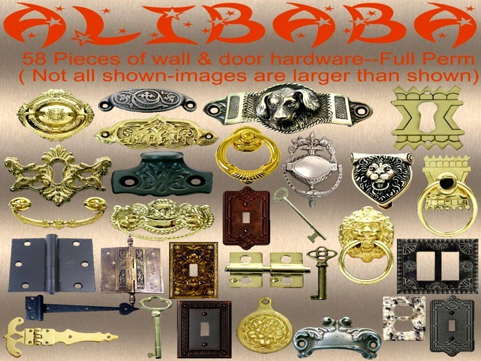 Second Life Marketplace - Alibaba-Hardware Decorations - full perms Alphas