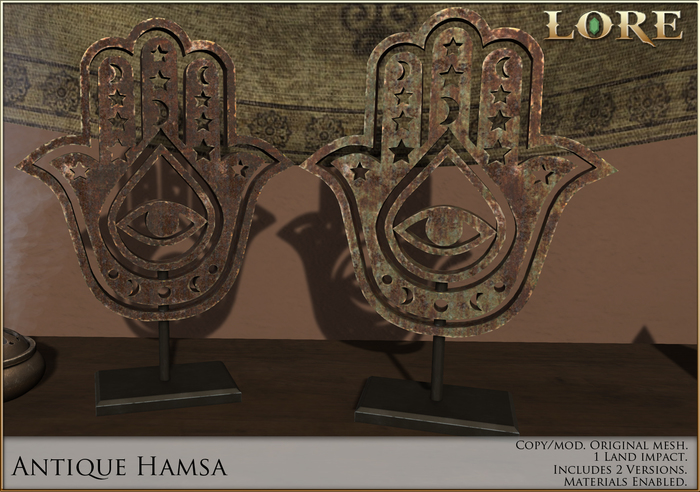 Second Life Marketplace - {LORE} Antique Hamsa