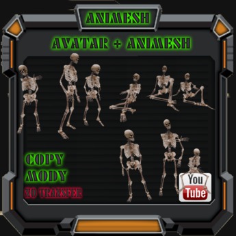 Second Life Marketplace - Skeleton avatar + Animesh