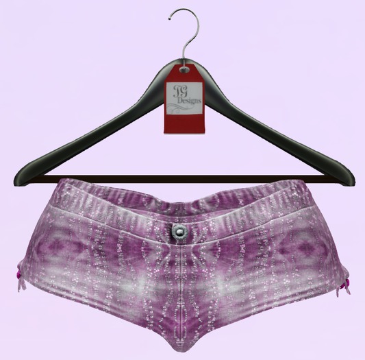 Second Life Marketplace - TG Purple Glitter Shorts