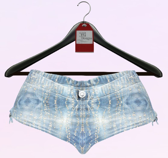 Second Life Marketplace - TG Light Blue Glitter Shorts