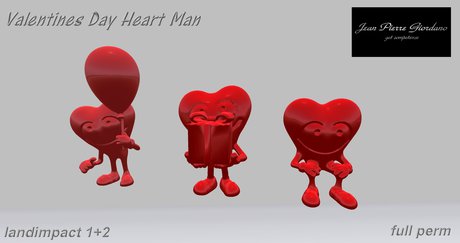 Second Life Marketplace - Valentines Day Heart Man mesh