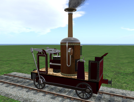 Second Life Marketplace - Vertical engine, steam locomotive, loco