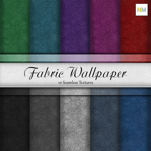 Second Life Marketplace - Fabric Wallpaper 10 Seamless Wall Textures NM