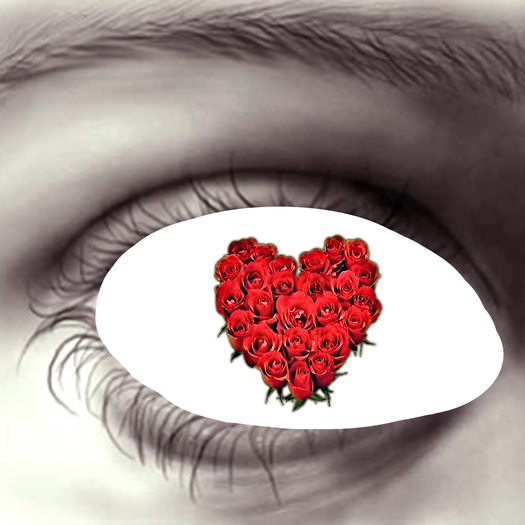 Second Life Marketplace - Roses Heart Eyes-White HD *Hidden~Surface*