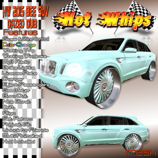 Second Life Marketplace - {HW} 2015 BEE SUV DAZED DUB(boxed)