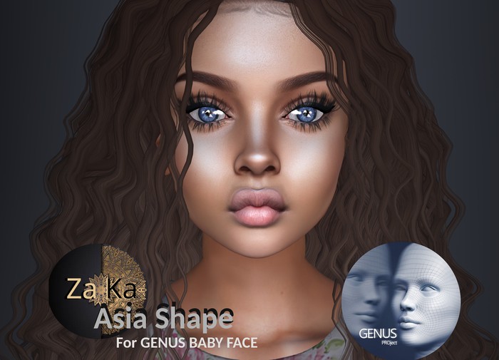 Second Life Marketplace - **ZaKa* Asia Shape for Genus