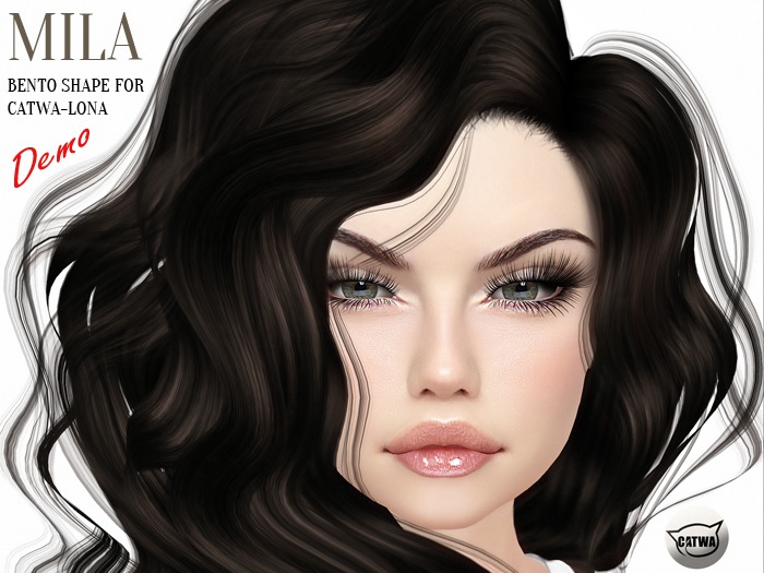 Second Life Marketplace - DEMO | DREAM INK "Catwa-Lona Bento Head MILA ...