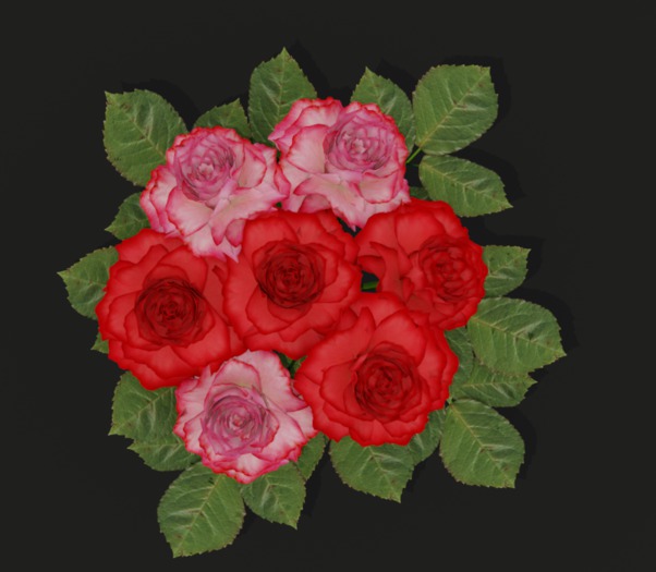 Second Life Marketplace - realistic bouquet of mesh roses - full perm ...