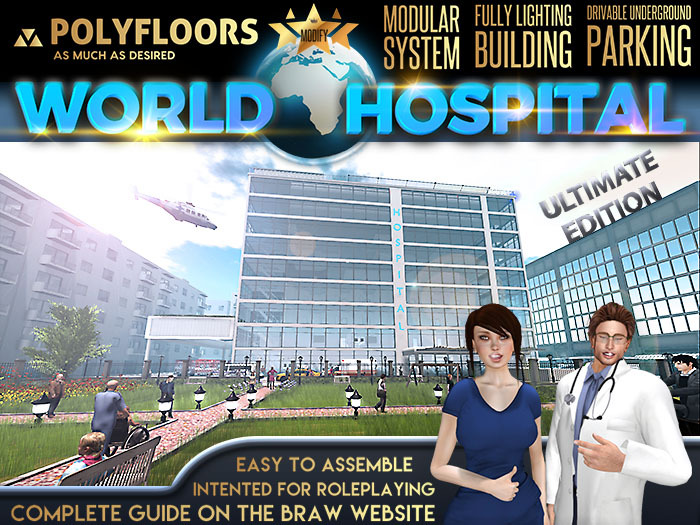 Second Life Marketplace - Braw World Hospital Polyfloors | 9 Original ...