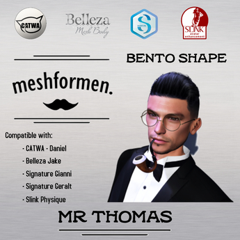 Second Life Marketplace - [Meshformen] Bento Shape - Mr Thomas