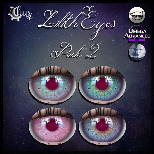 Second Life Marketplace - -bus- Lilith Eyes **PACK #2** {Genus - Catwa ...