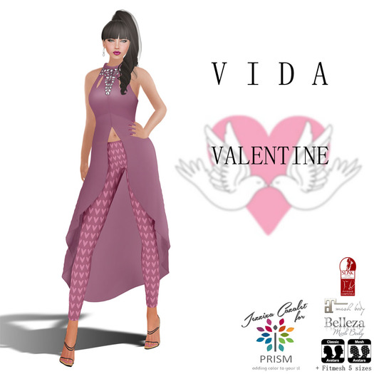 Second Life Marketplace - Prism Vida Valentine Outfit by Jezzixa ...