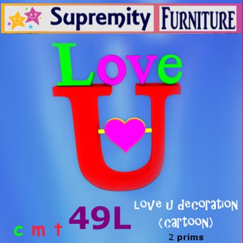 Second Life Marketplace - [Supremity] Furniture - love u wall ...