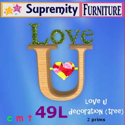 Second Life Marketplace - [Supremity] Furniture - Love you wall ...