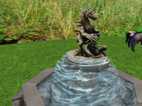 Second Life Marketplace - Fountain with dragon (4 prim)