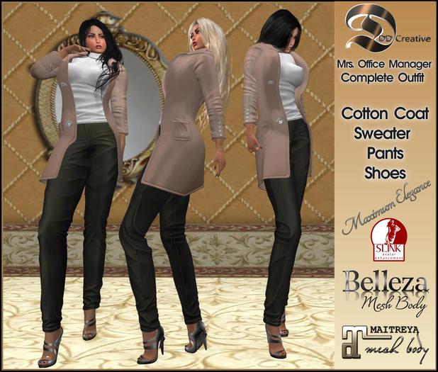 Second Life Marketplace - ☾ⅅⅅ☽ ☏ Mrs. Office Manager Woman Complete ...