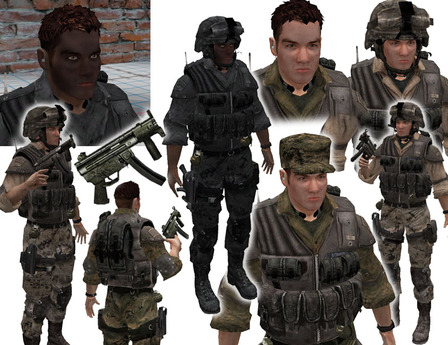 Second Life Marketplace - Avatar Marine Logan + Mp5