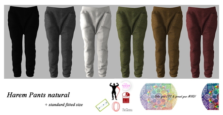 Second Life Marketplace - Harem Pants Natural Texture HUD